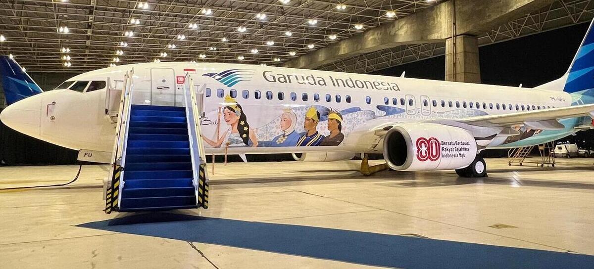 Garuda Indonesia Perkenalkan Livery Khusus HUT ke-80 RI, Angkat Warisan ...