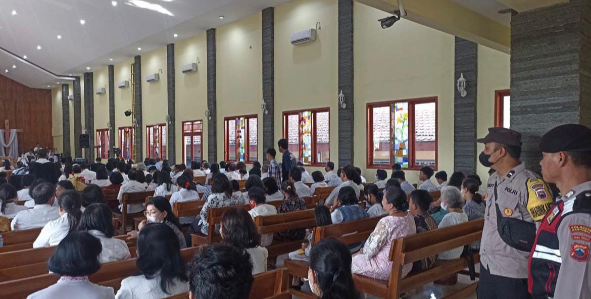 Kenaikan Isa Al Masih di Banyumas Aman, Pengamanan Gereja Diperketat