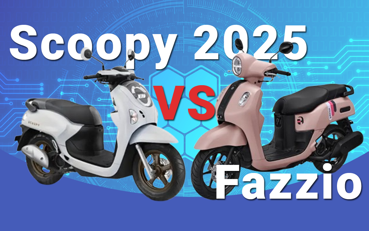 Duel Skutik Retro: Yamaha Fazzio vs Honda Scoopy, Cek Harga ...