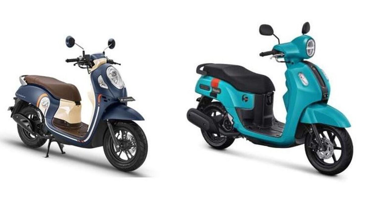 Duel Motor Matic Retro Modern Rp 20 Jutaan Honda Scoopy vs Yamaha Fazzio, Mending Angkut yang Mana?